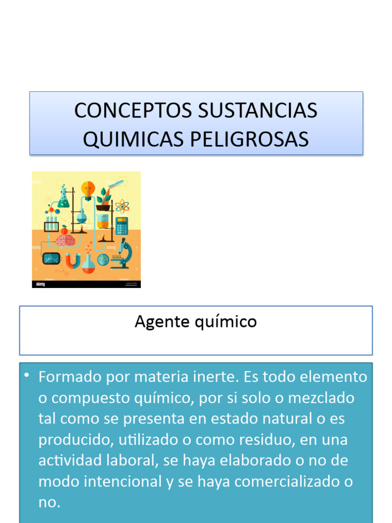 CONCEPTOS SUSTANCIAS QUIMICAS PELIGROSAS | PDF | Toxicidad | Oxígeno