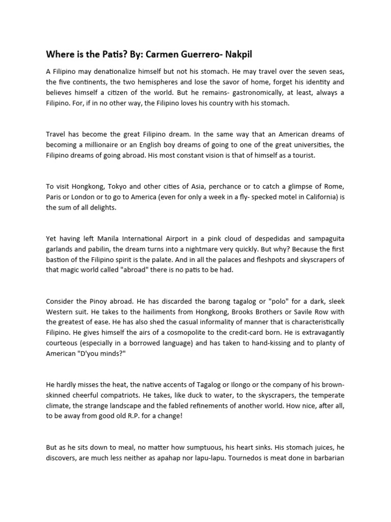 Famous Speeches by Filipino Author | PDF