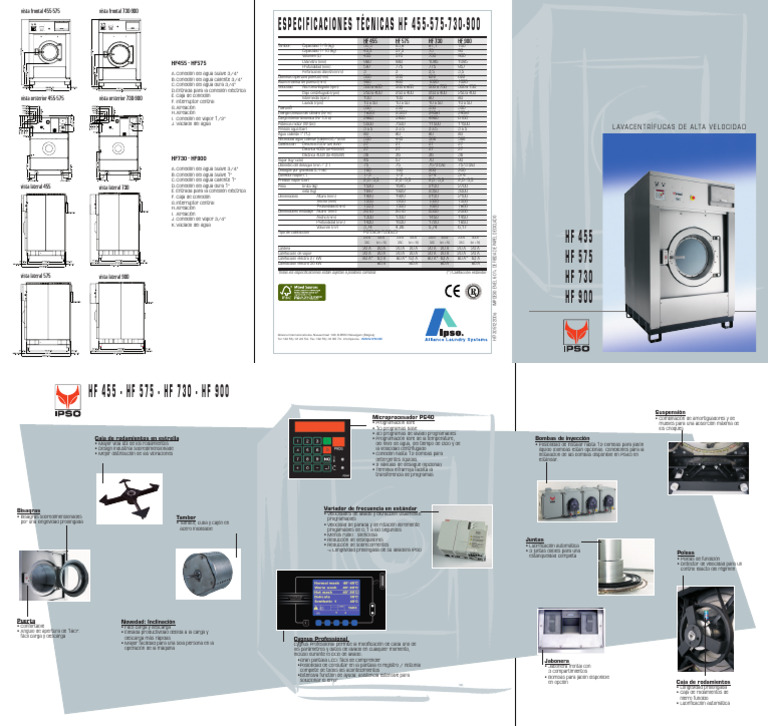 Ipso Hf455.lites | PDF | Lavadora | Ingeniería mecánica