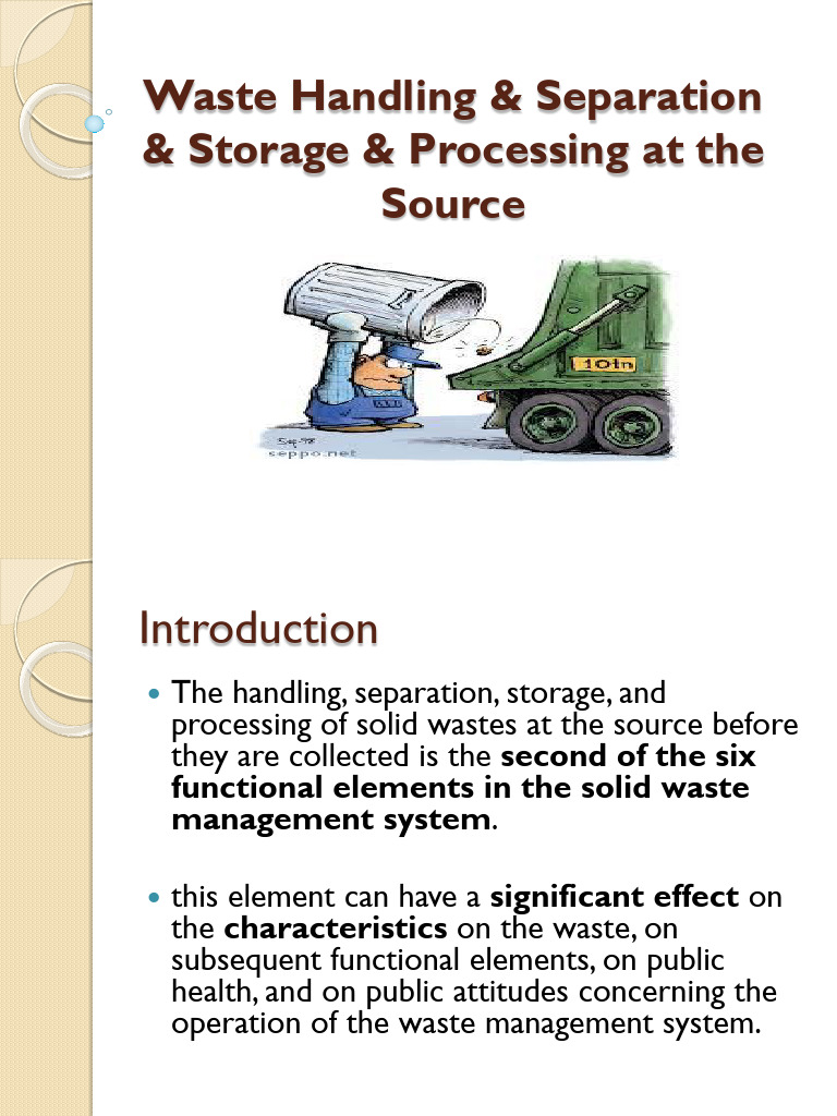 Waste Handling Separation Storage Processing | PDF | Waste | Municipal ...
