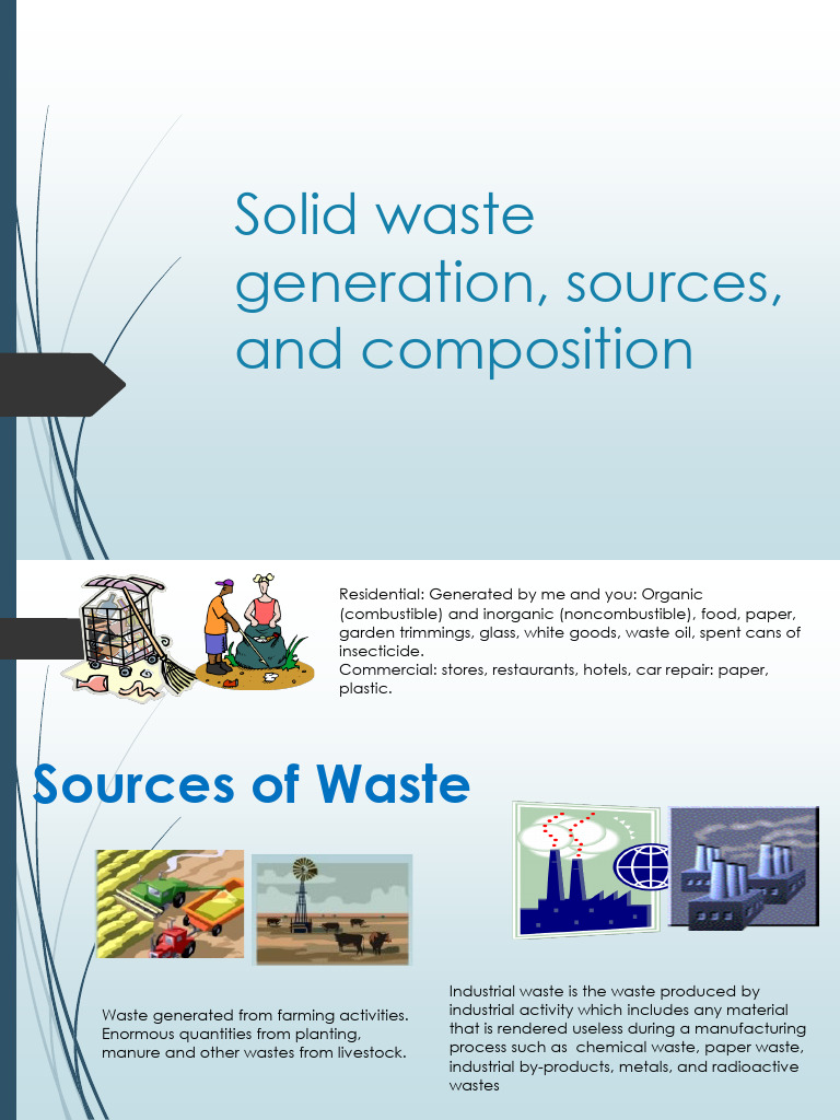 Solid Waste Generation, Sources, and Composition | PDF | Municipal ...
