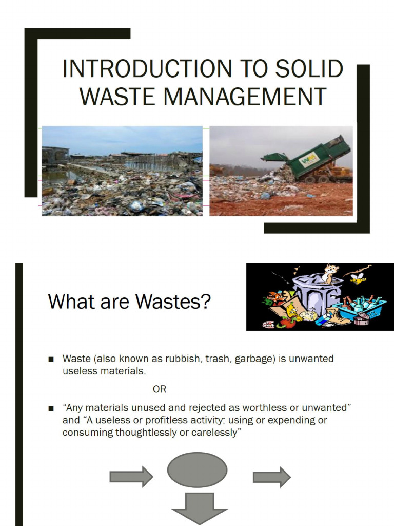 Introduction to Solid Waste Management | PDF