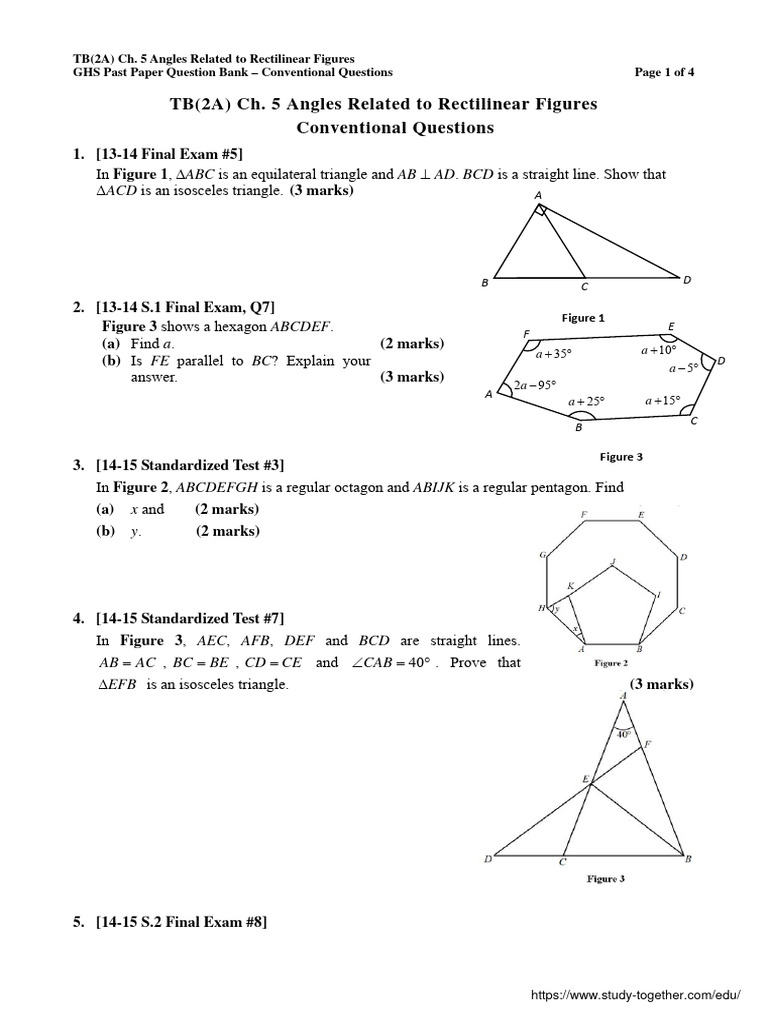 Good Hope School - 13 18 2A Ch.5 Angles Related To Rectilinear Figures ...