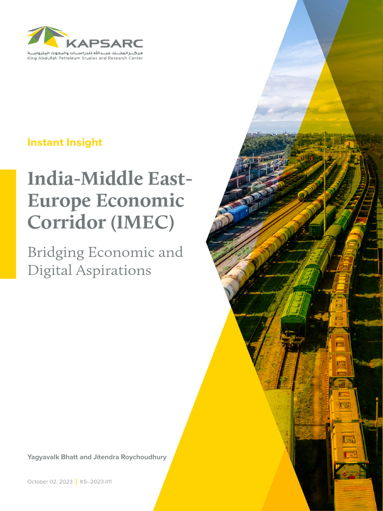 India-Middle EastEurope Economic Corridor (IMEC) | PDF | Infrastructure ...