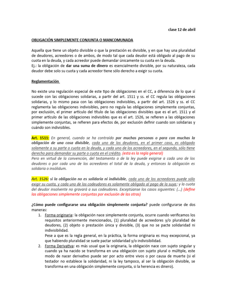 Clase 12 de Abril | PDF | Pagos | Estatuto de limitaciones