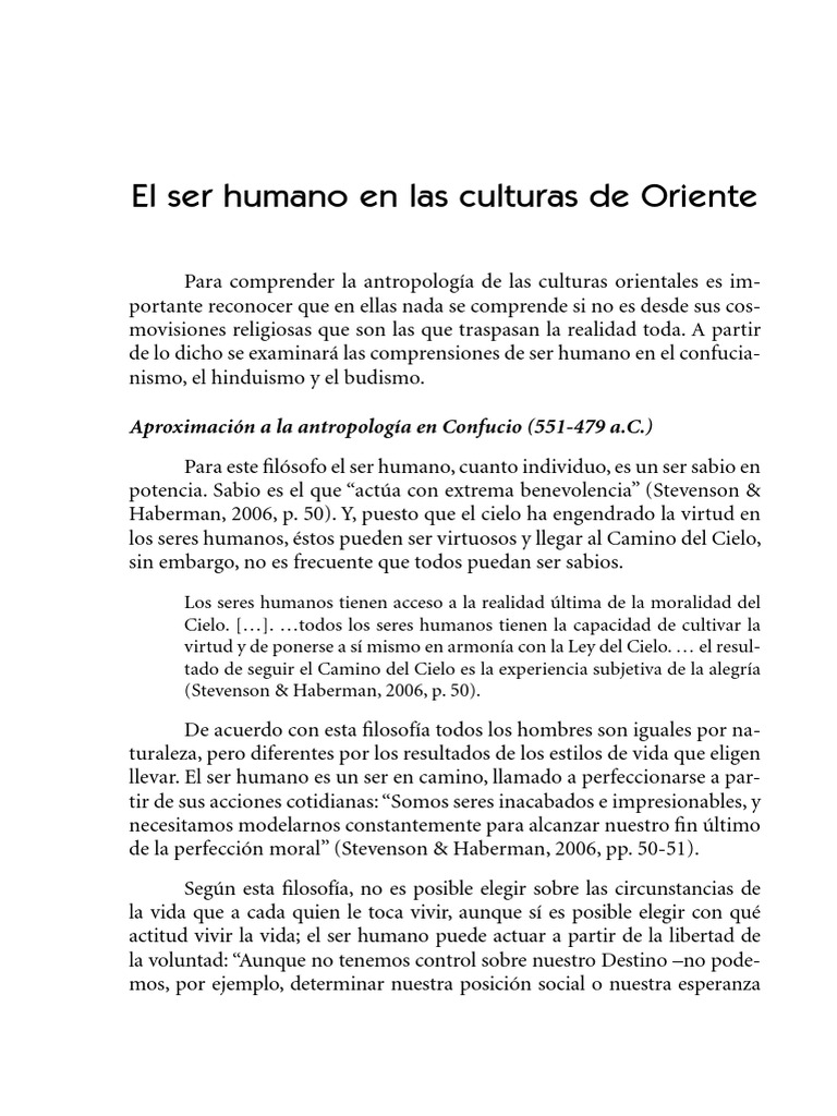 Antropología del ser humano en Oriente | PDF | Alma | Existencia