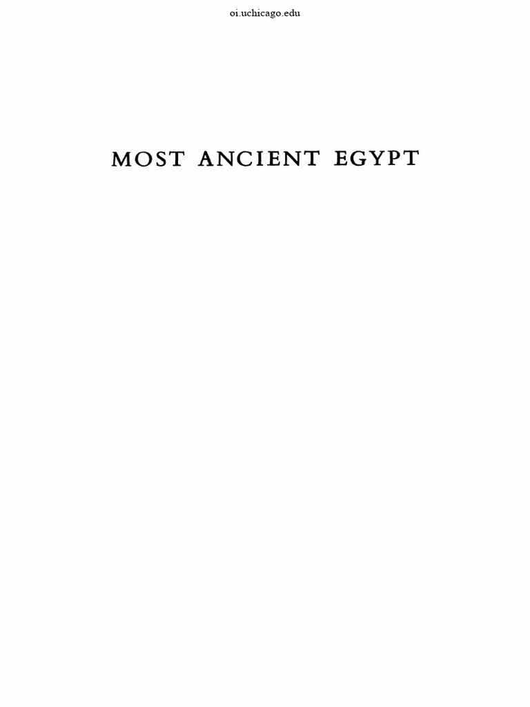 Most Ancient | PDF | Ancient Egypt | Nile
