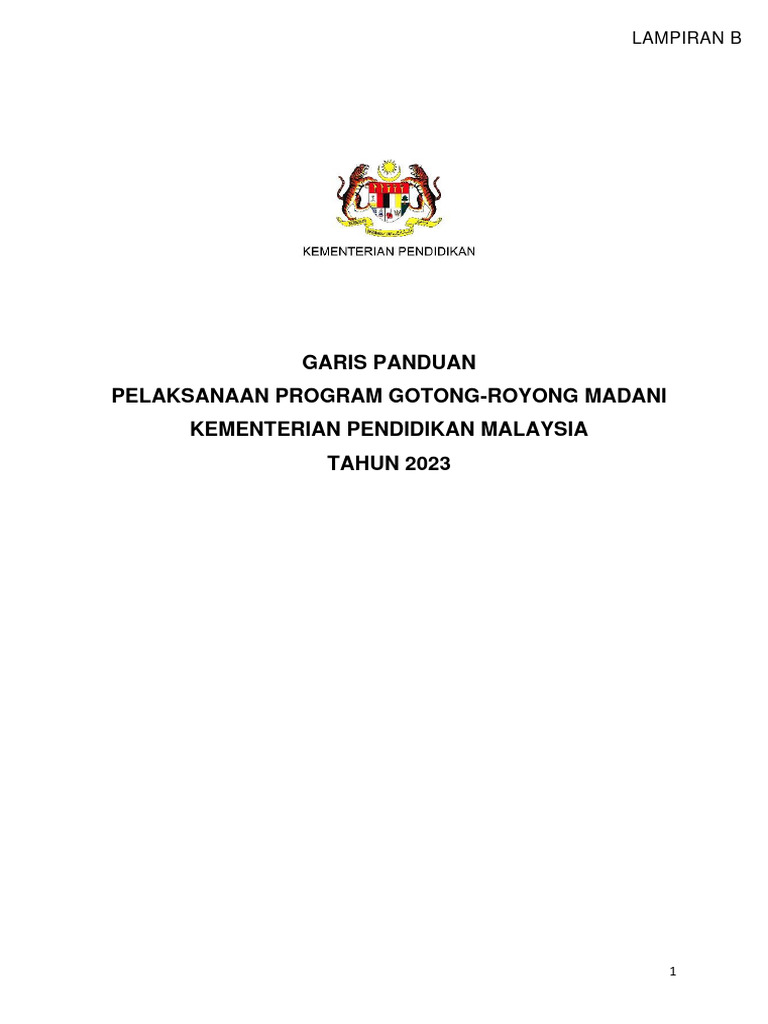 Lampiran B - Garis Panduan PENARAFAN TANDAS | PDF