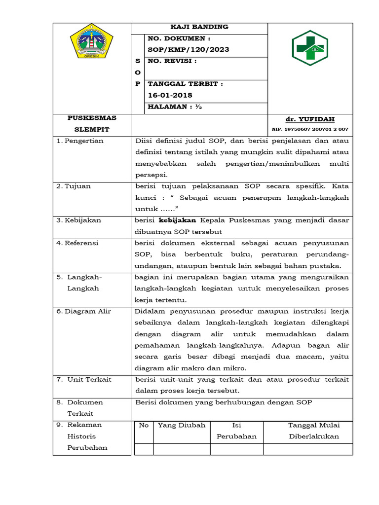 Lampiran 6 Sop . | PDF | Teknologi & Rekayasa