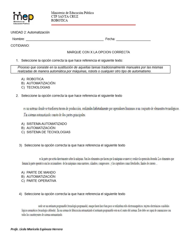 Practica de Examen Sin Resolver | PDF | Automatización | Electrónica