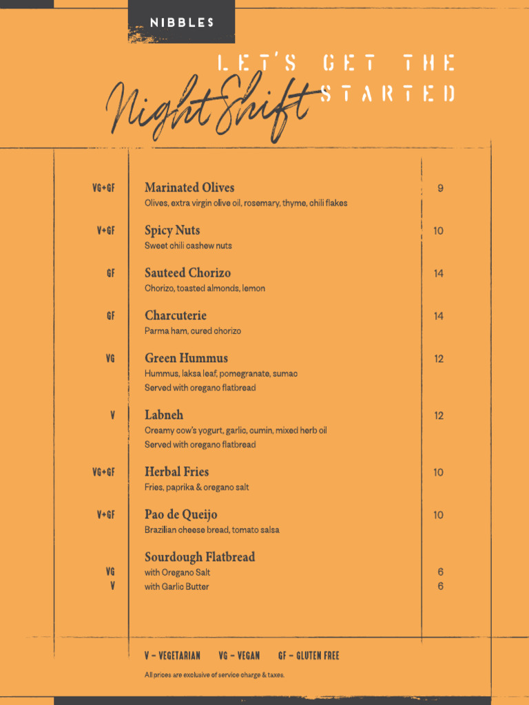 Common Man Night Shift Menu Sep23 | PDF | Rose | Grape