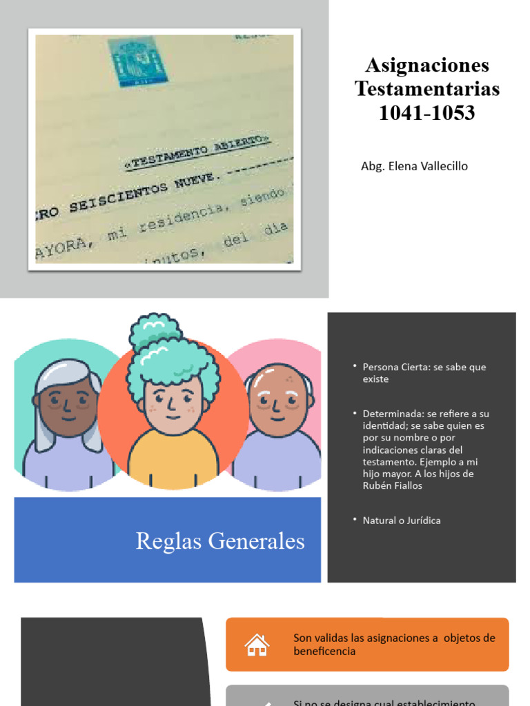 Asignaciones Testamentarias | PDF | Herencia | Justicia