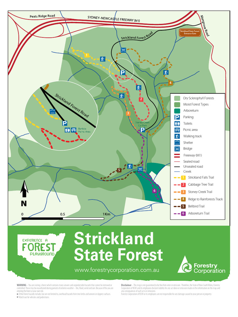 Strickland State Forest Map and Trails | PDF | Physical Geography ...