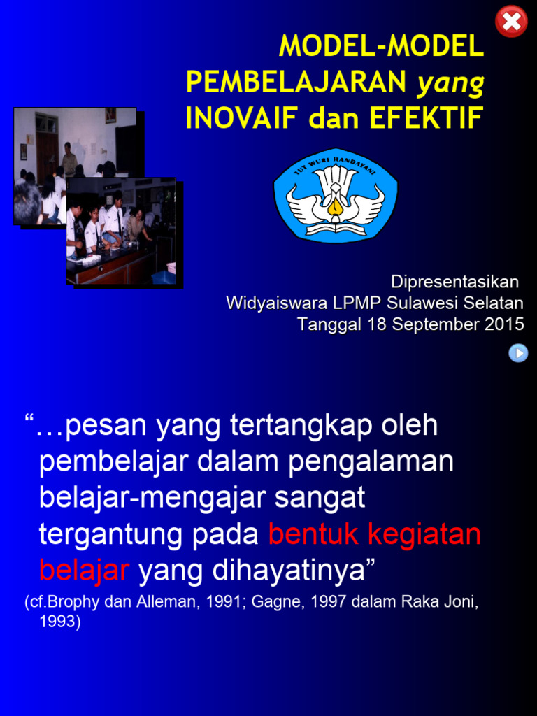 Model Pembelajaran Inovatif dan Efektif | PDF | Karier & Perkembangan | Pengembangan Diri