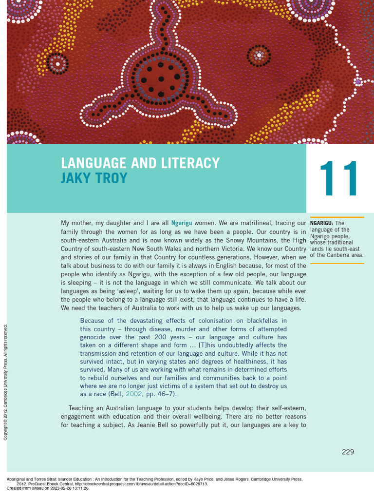 Aboriginal chapter 11 | PDF | Indigenous Australians | Australia