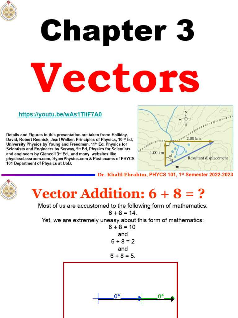 Chapter 3 Vectors Pdf Euclidean Vector Cartesian Coordinate System