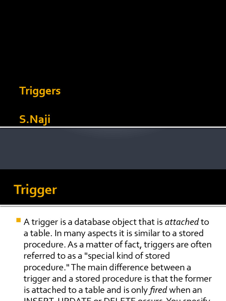 Triggers | PDF | Information Retrieval | Sql