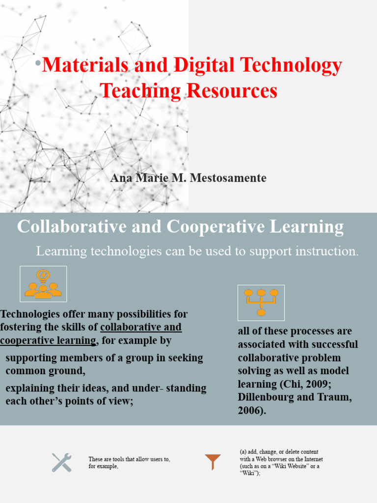 Materials and Digital Resources | PDF | Learning | Educational Technology