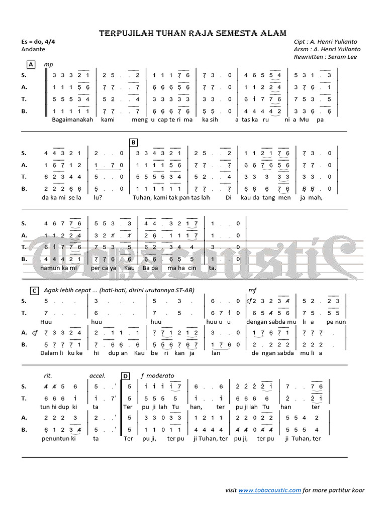 Terpujilah-tuhan-Raja-semesta-alam New | PDF