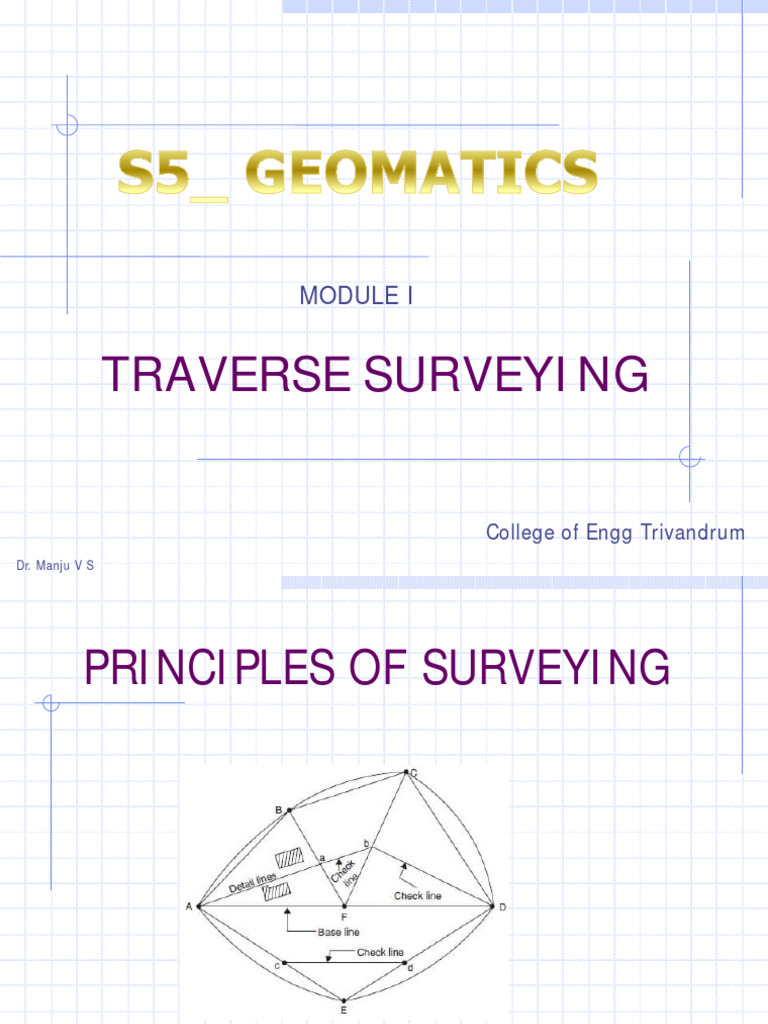 Geomatics Mod 1 Traverse Surveying Pdf Cartesian Coordinate
