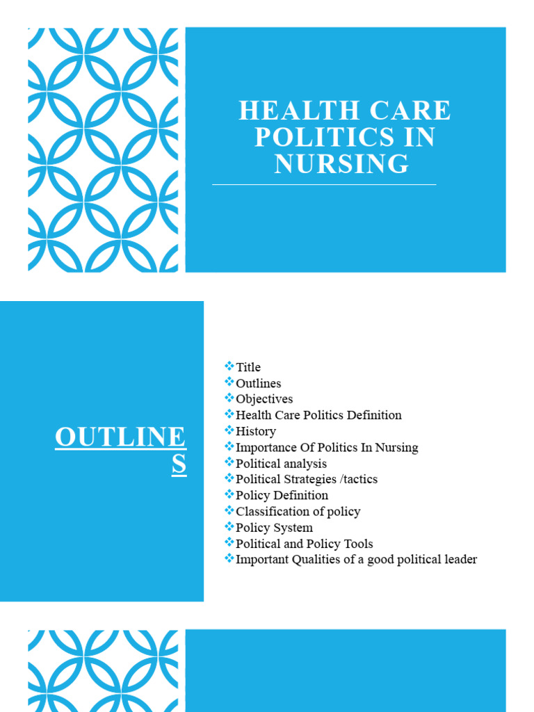 2 - Healthcare Politics in Nursing | Download Free PDF | Nursing | Policy