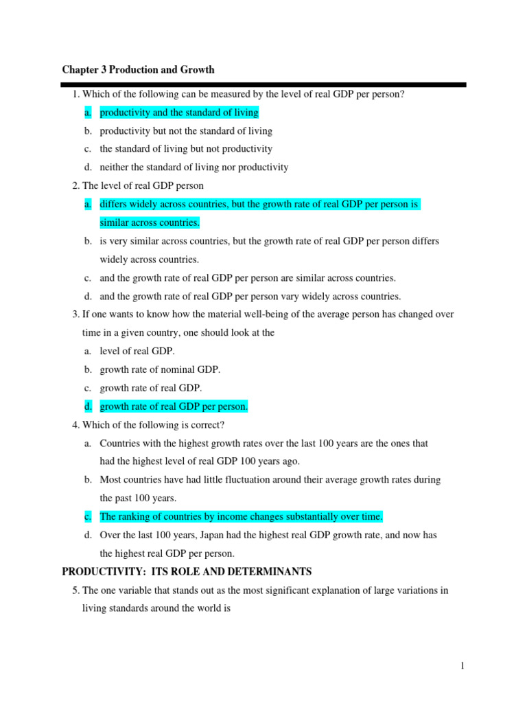 Chapter 3 | PDF | Production Function | Supply (Economics)