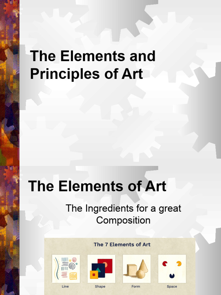 Art Appreciation Lesson 2 Elements and Principles of Art | PDF | Shape ...