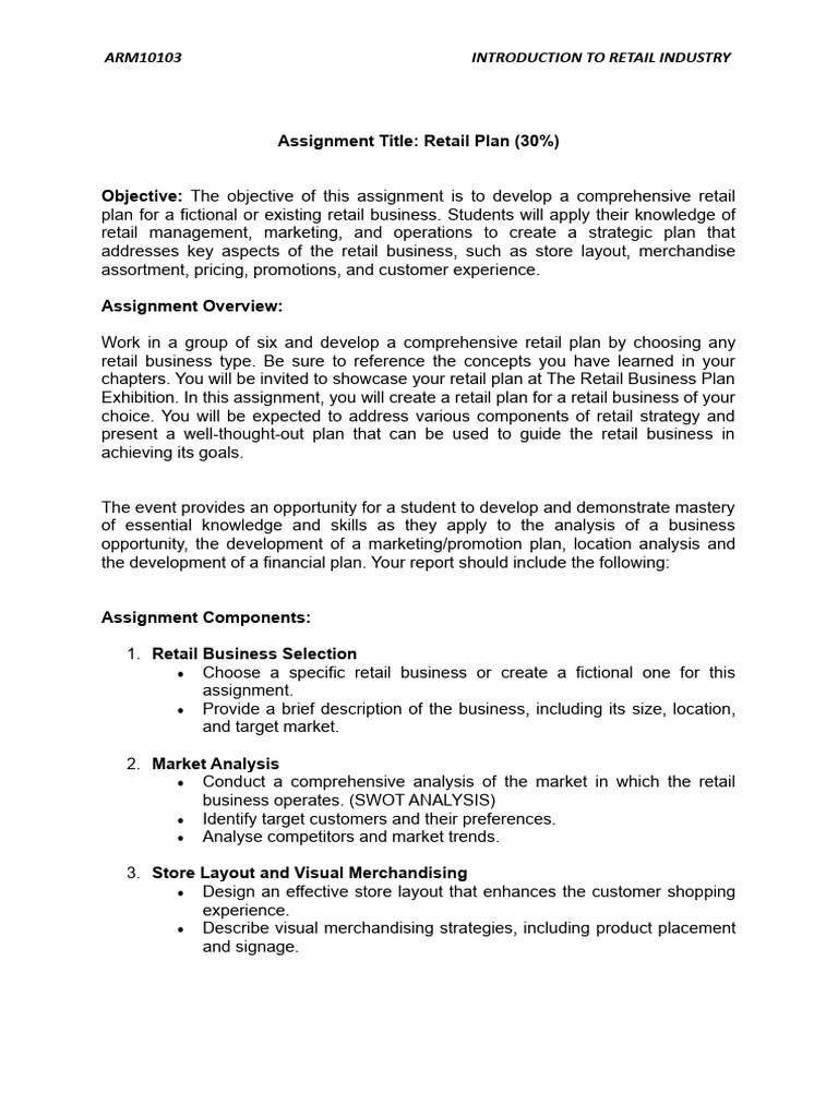 Group Assignment | PDF | Retail | Marketing