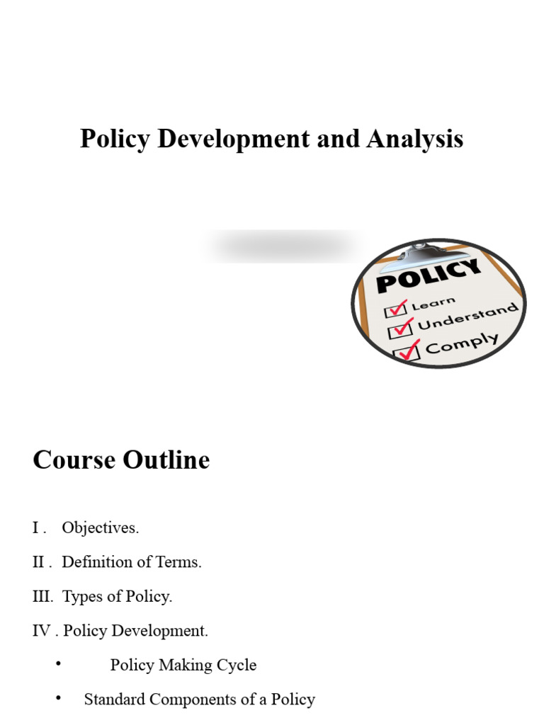 3 - Policy Development and Analysis | PDF | Policy | Policy Analysis