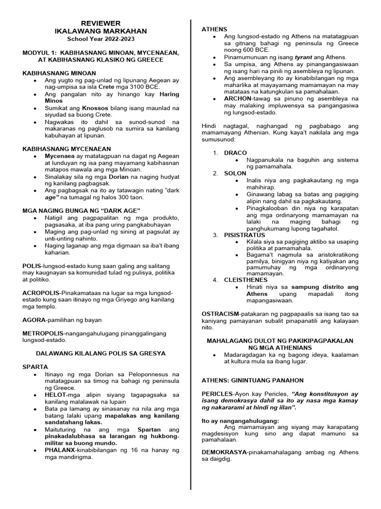 2ndQ AP8 Reviewer | PDF