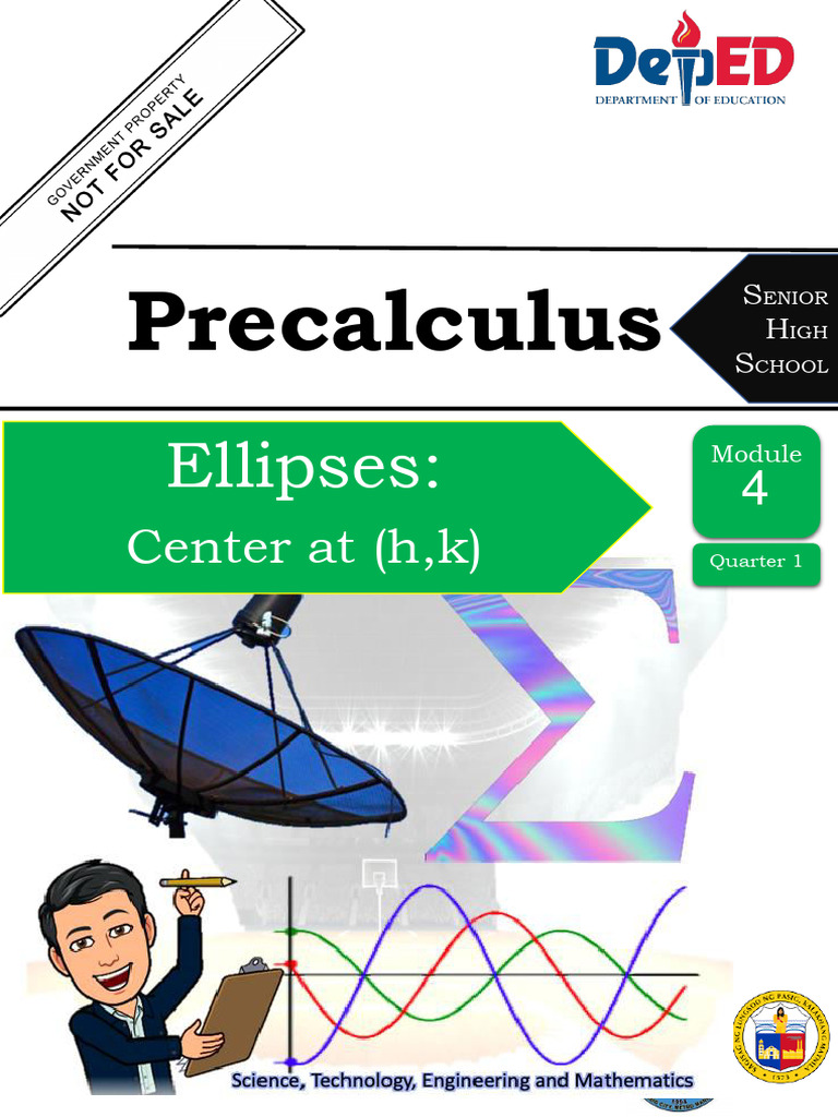 Precalculus Q1 W3 Module 4 Pdf Ellipse Cartesian Coordinate System