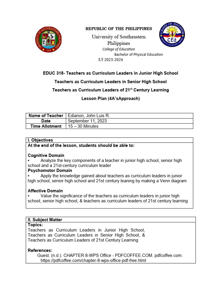 Curriculum Leadership in Education | PDF | Curriculum | Teachers