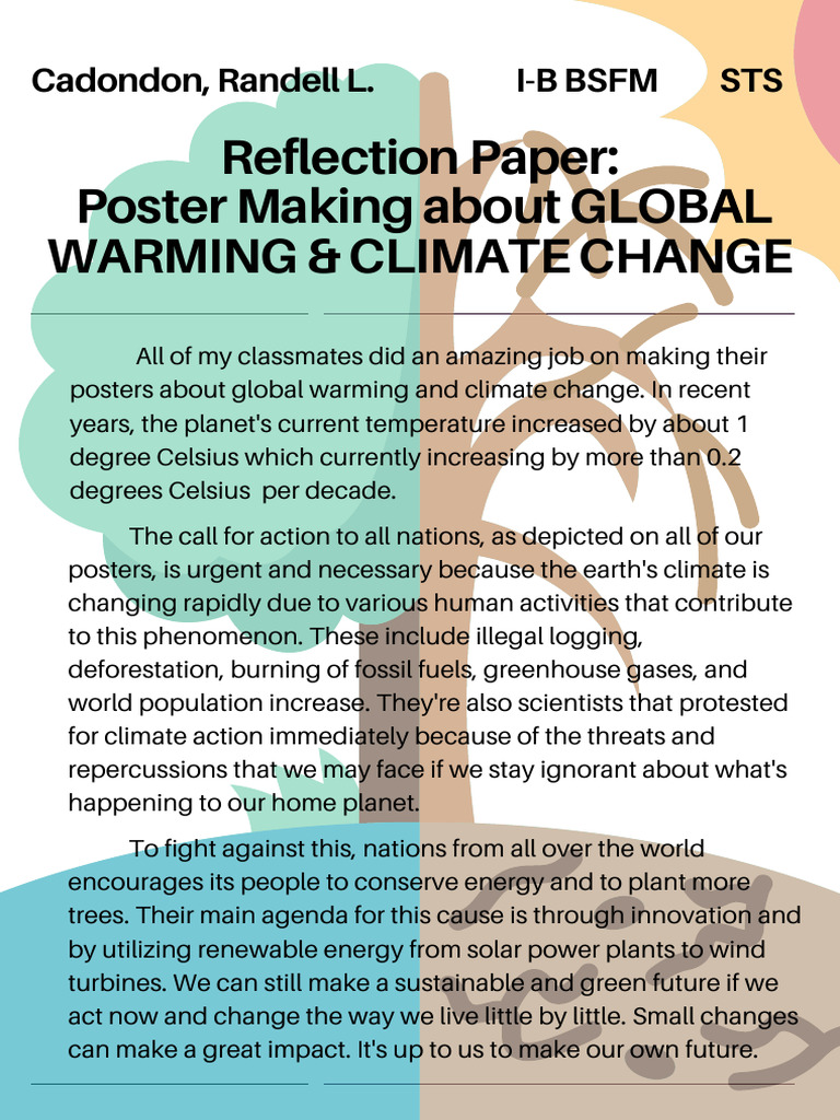 Poster Making STS Reflection Paper | PDF