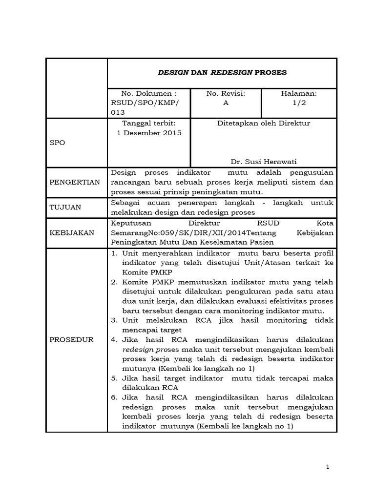 SPO Design N redesignRSUD | PDF