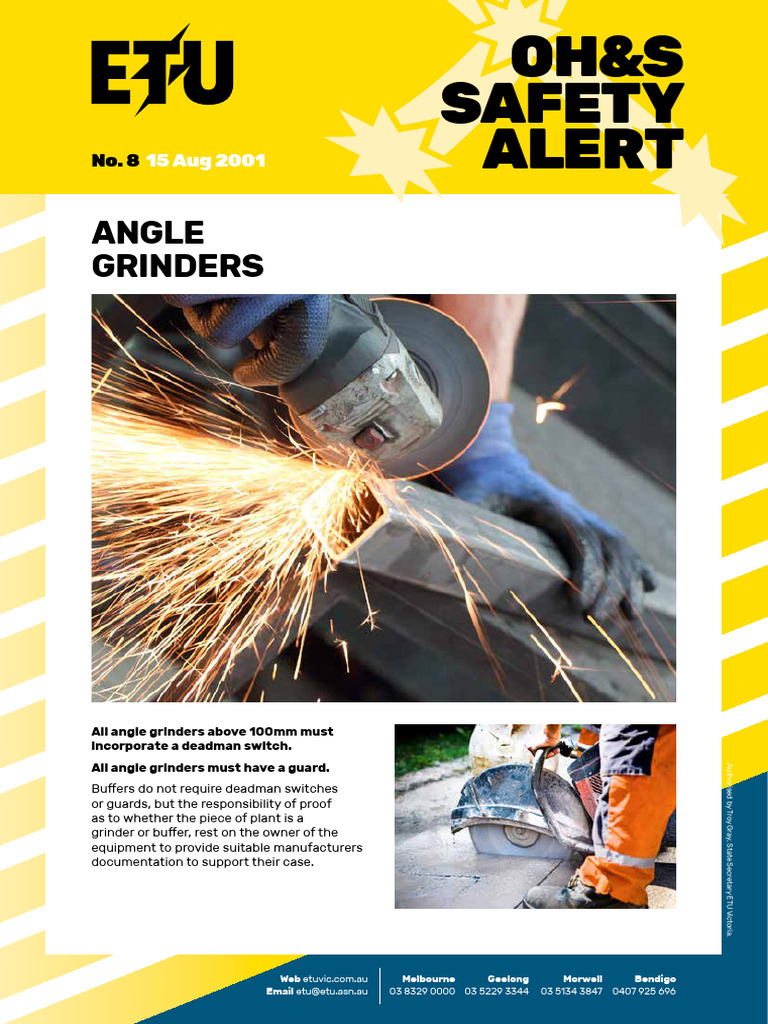 OHS Alert 8 Angle Grinders | PDF