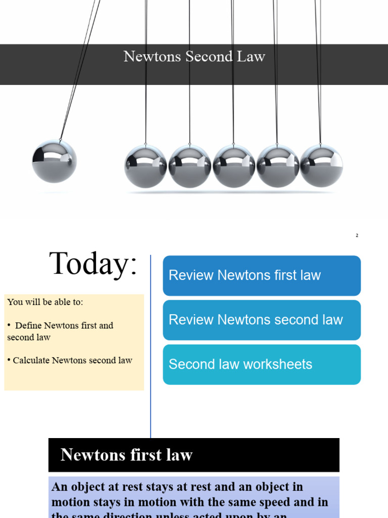 Newtons 2nd Law pt2 | PDF | Science & Mathematics