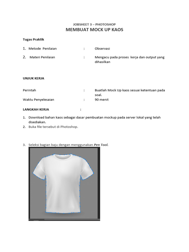 JOBSHEET 3 - Photoshop - Mock Up | PDF | Metode & Bahan Ajar | Seni