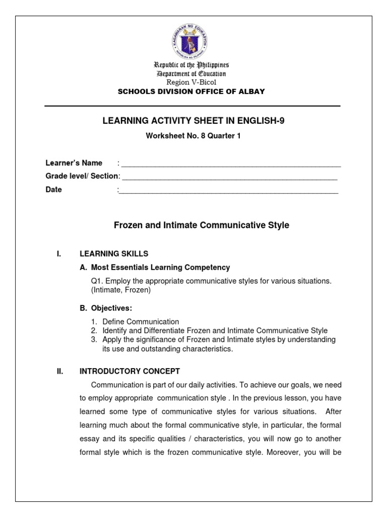 Filipino | PDF | Communication | Speech