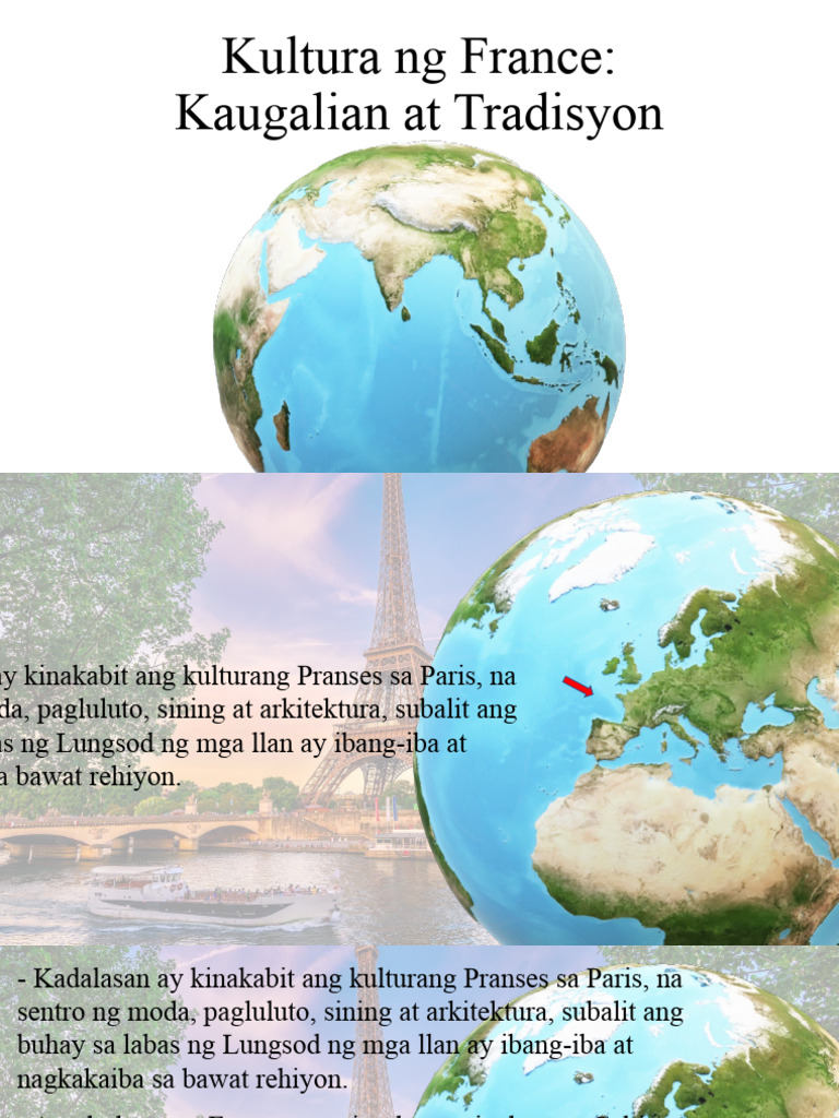 Kultura NG France Kaugalian at Tradisyon | PDF