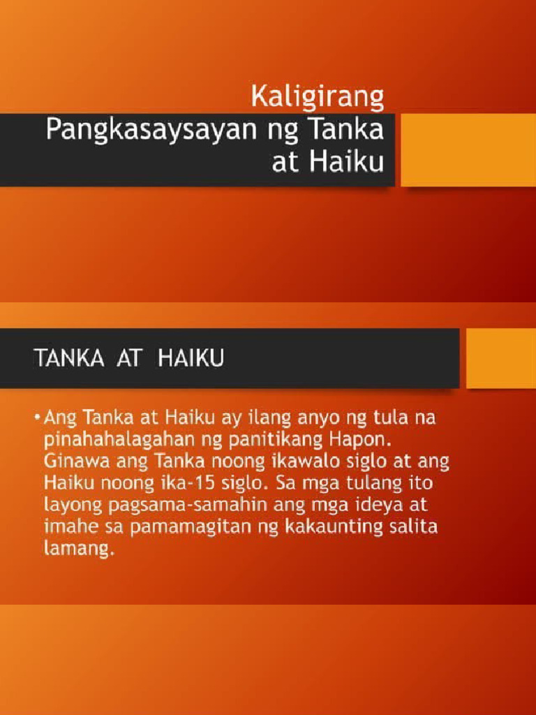 Tanka at Haiku | PDF