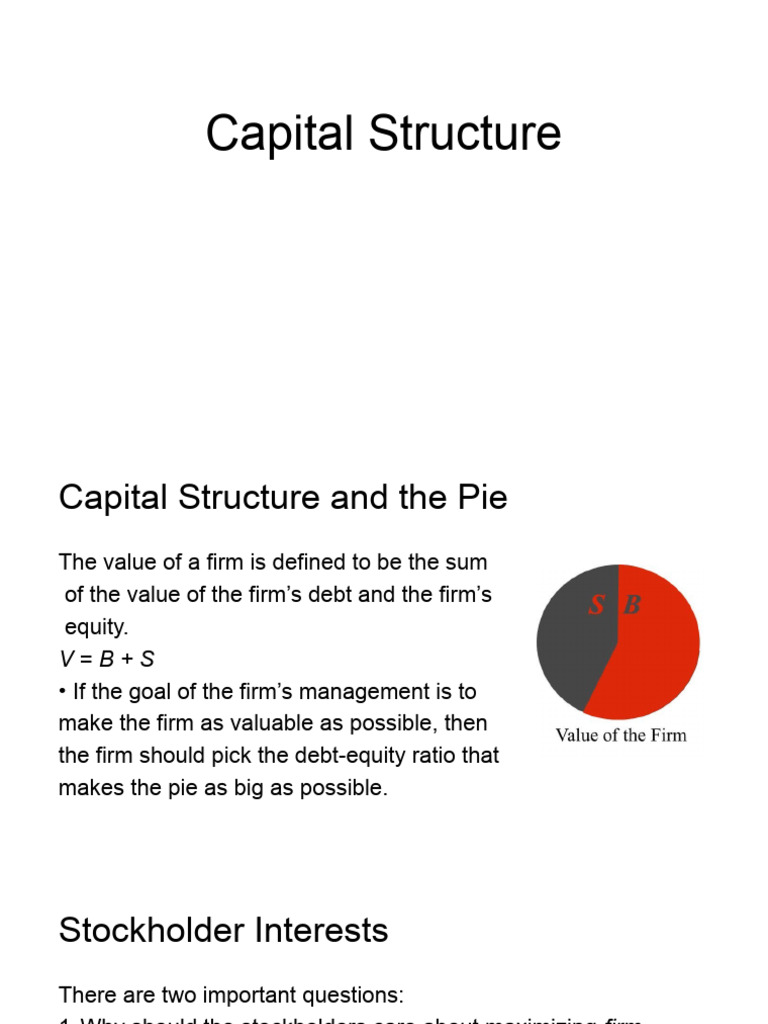 Capital Structure | PDF | Capital Structure | Cost Of Capital