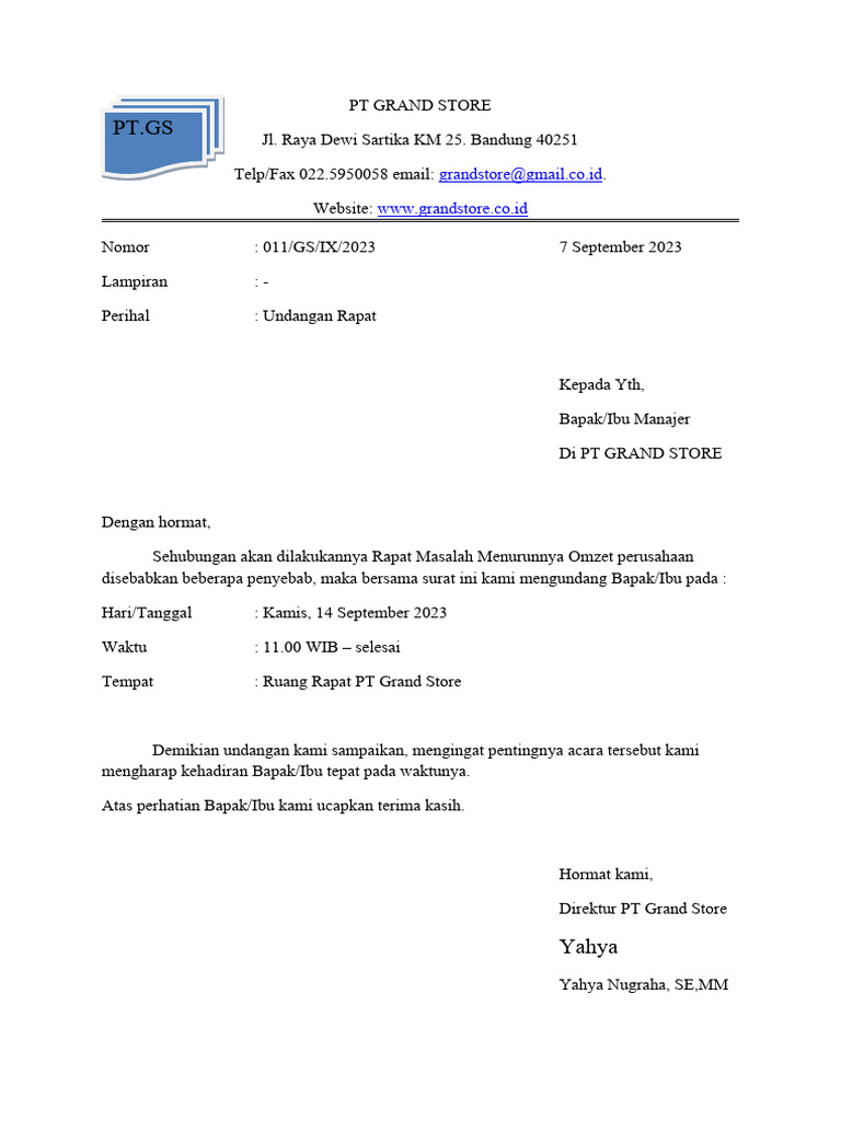 3.PT GRAND STORE (Autosaved) Terbaru | PDF