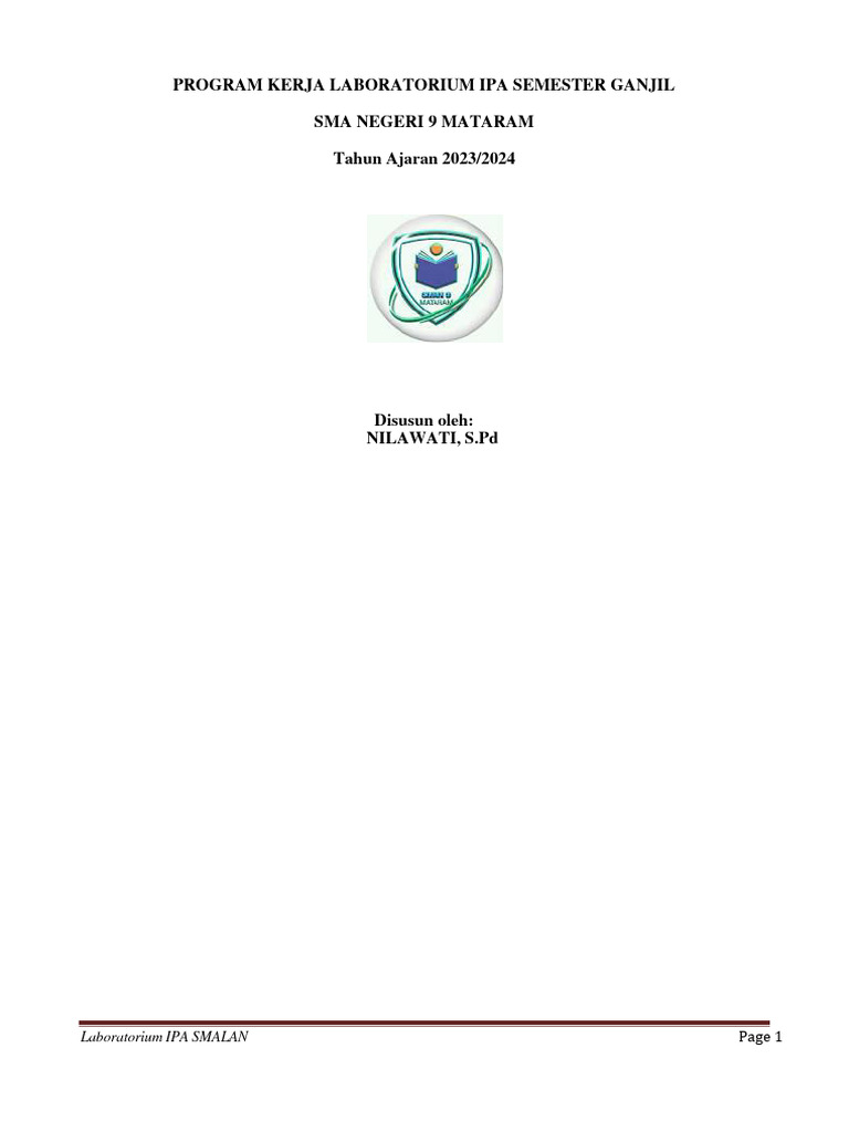 Proker Lab Ipa 2023 2024 | PDF