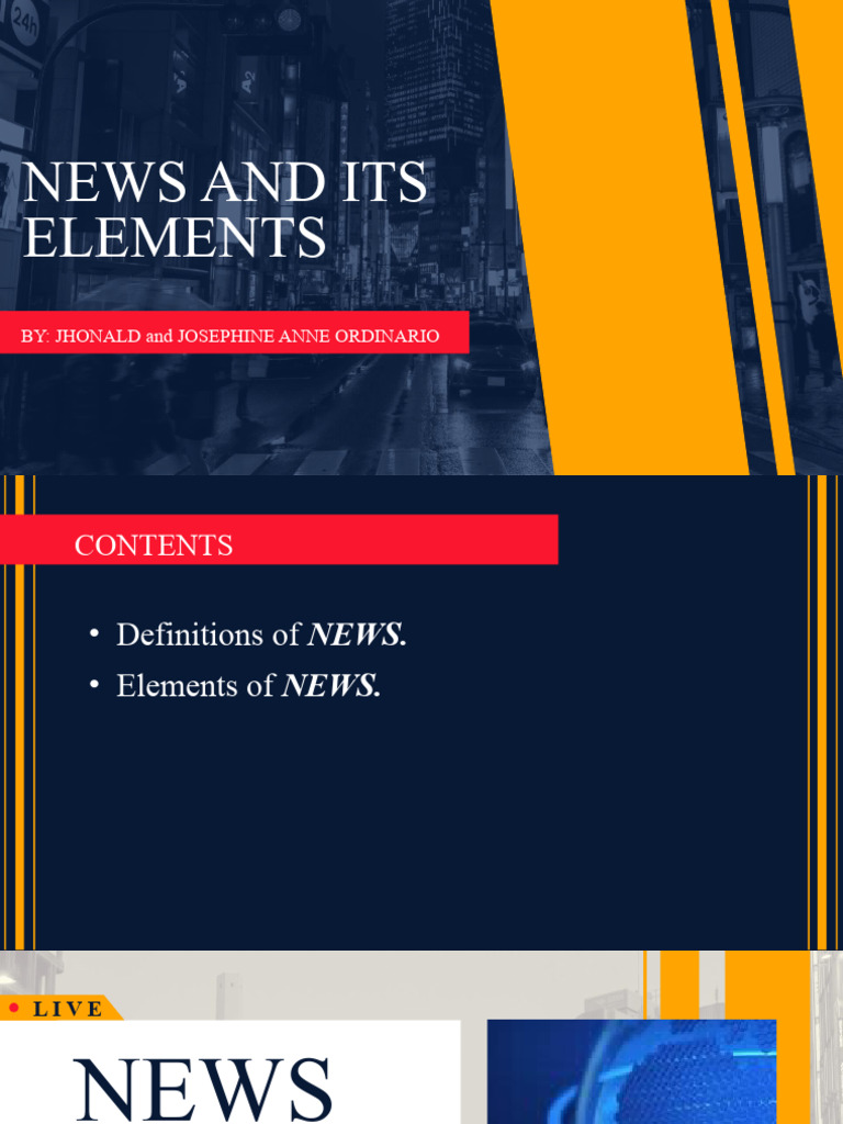 Elements of News | PDF | News