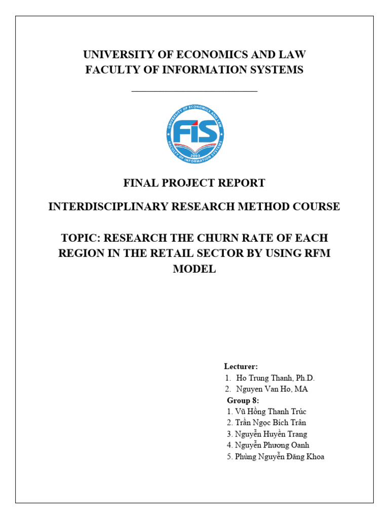 Final Project Template V2 1 | Download Free PDF | Market Segmentation | Retail