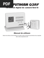 Termostat Electronic Fara Fir (Wireless) CONTER CT3W-Manual ...