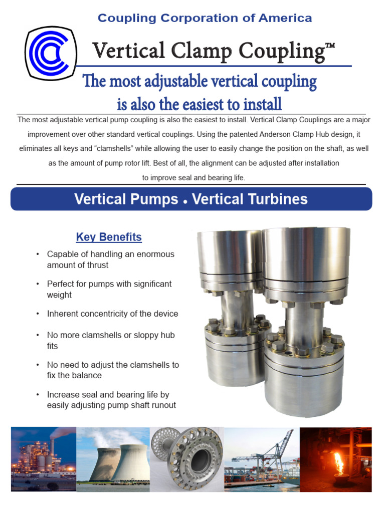 Vertical Clamp Coupling | PDF | Mechanical Engineering | Manufactured Goods