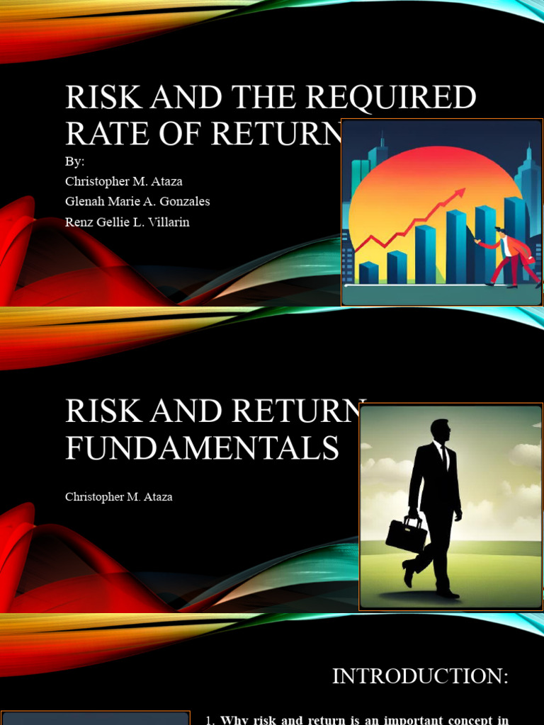 Group D RISK AND THE REQUIRED RATE OF RETURN | PDF | Financial Risk ...