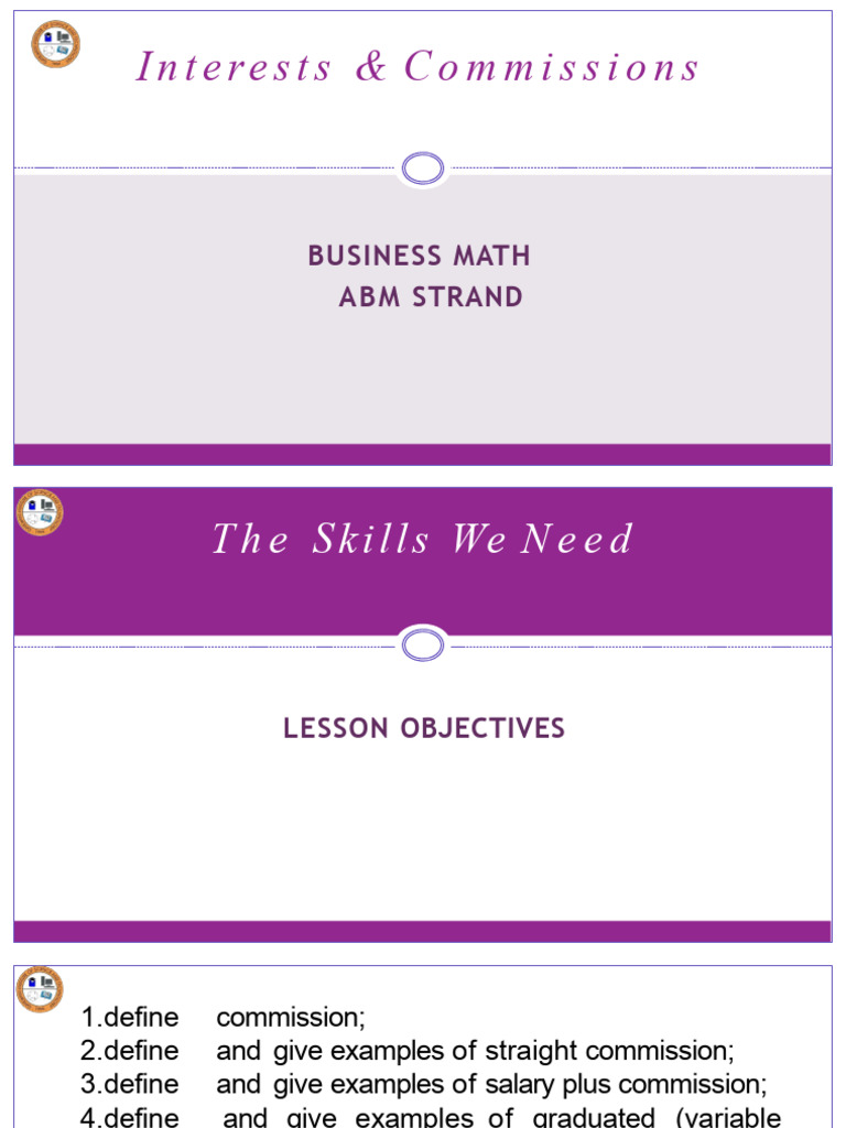 Business Math 2nd Quarter Week 1 2 Pdf Sales Banks