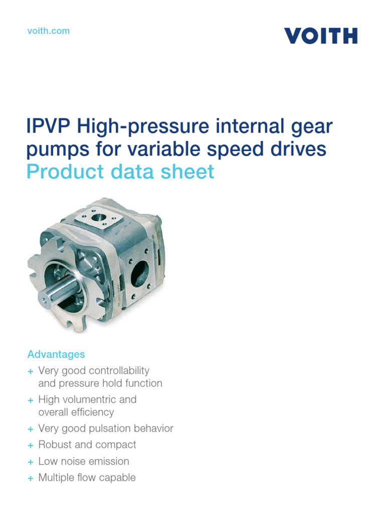 Ipvp 6-80 101 Voith Pump | PDF | Pump | Gear
